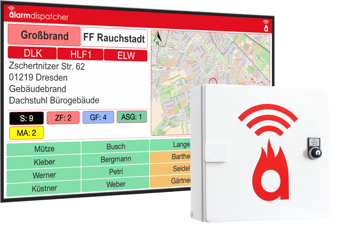 Alarm Dispatcher – Alarmierung und Einsatzunterstützung